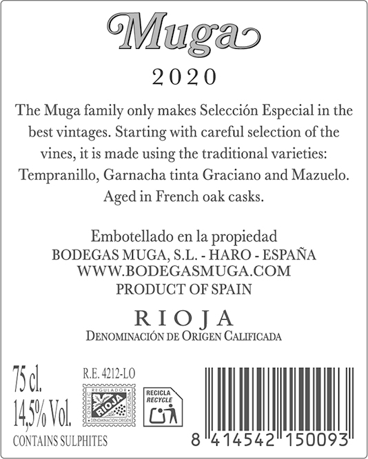 Muga Special Selection 2020 - Muga Winery