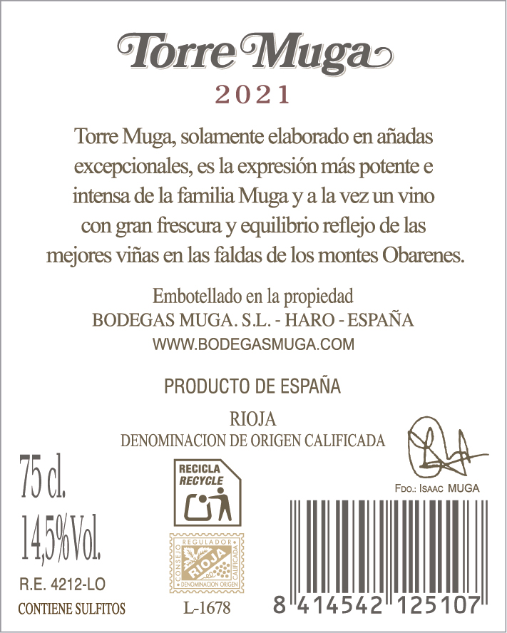 Torre Muga - Bodegas Muga, vinos de La Rioja